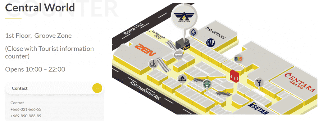 Central World Luggage Delivery, Bangkok Thailand | AIRPORTELs